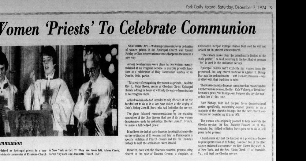 The first female Episcopal priests were ordained in a North Philly ...