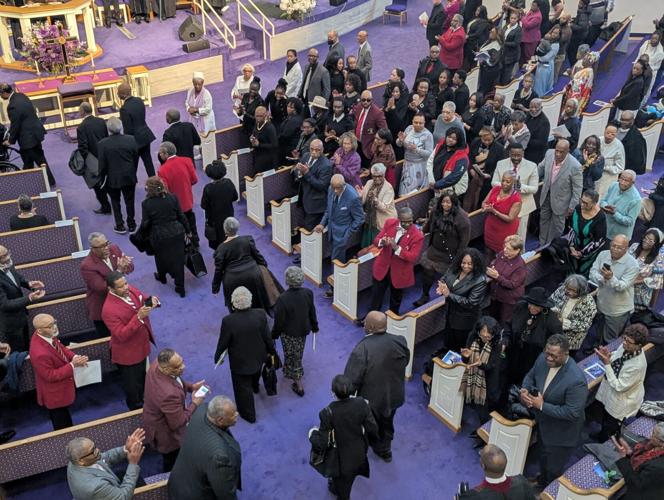 Members of Zion Baptist Church install new pastor Rev. Michael A Major ...