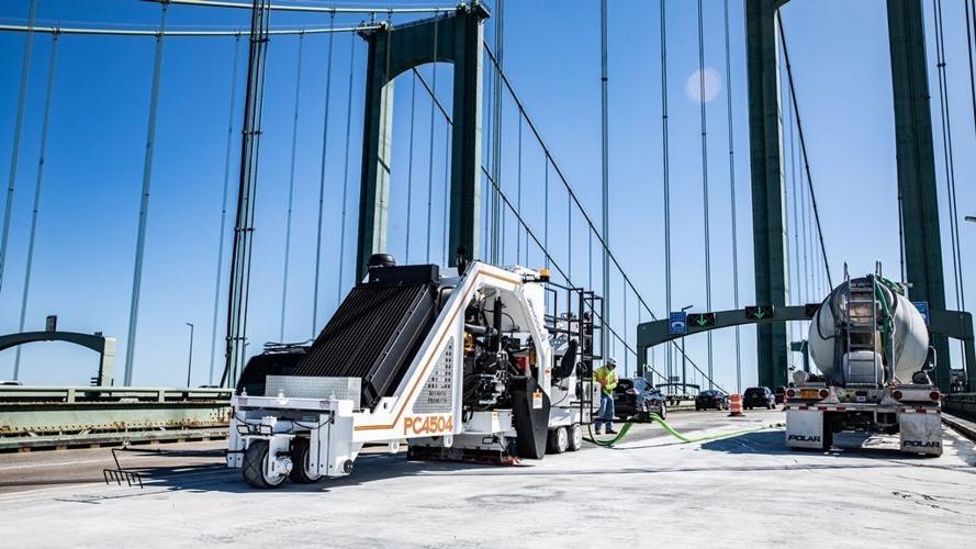 Major work starts to re-deck the northbound span of the Delaware ...
