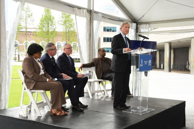 Officials celebrate opening of Drexel Square Park | Local News ...