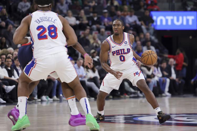 76ers' All-Star guard Tyrese Maxey out with hamstring injury, AP source ...