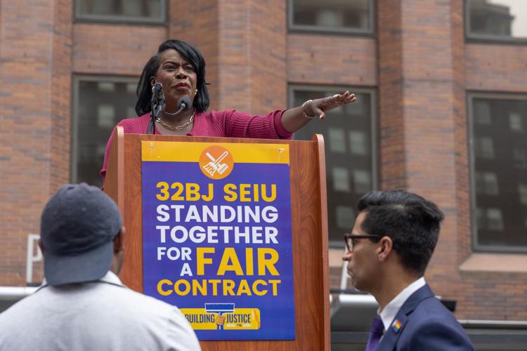 SEIU workers stage massive rally in Philly as cleaners fight for better ...