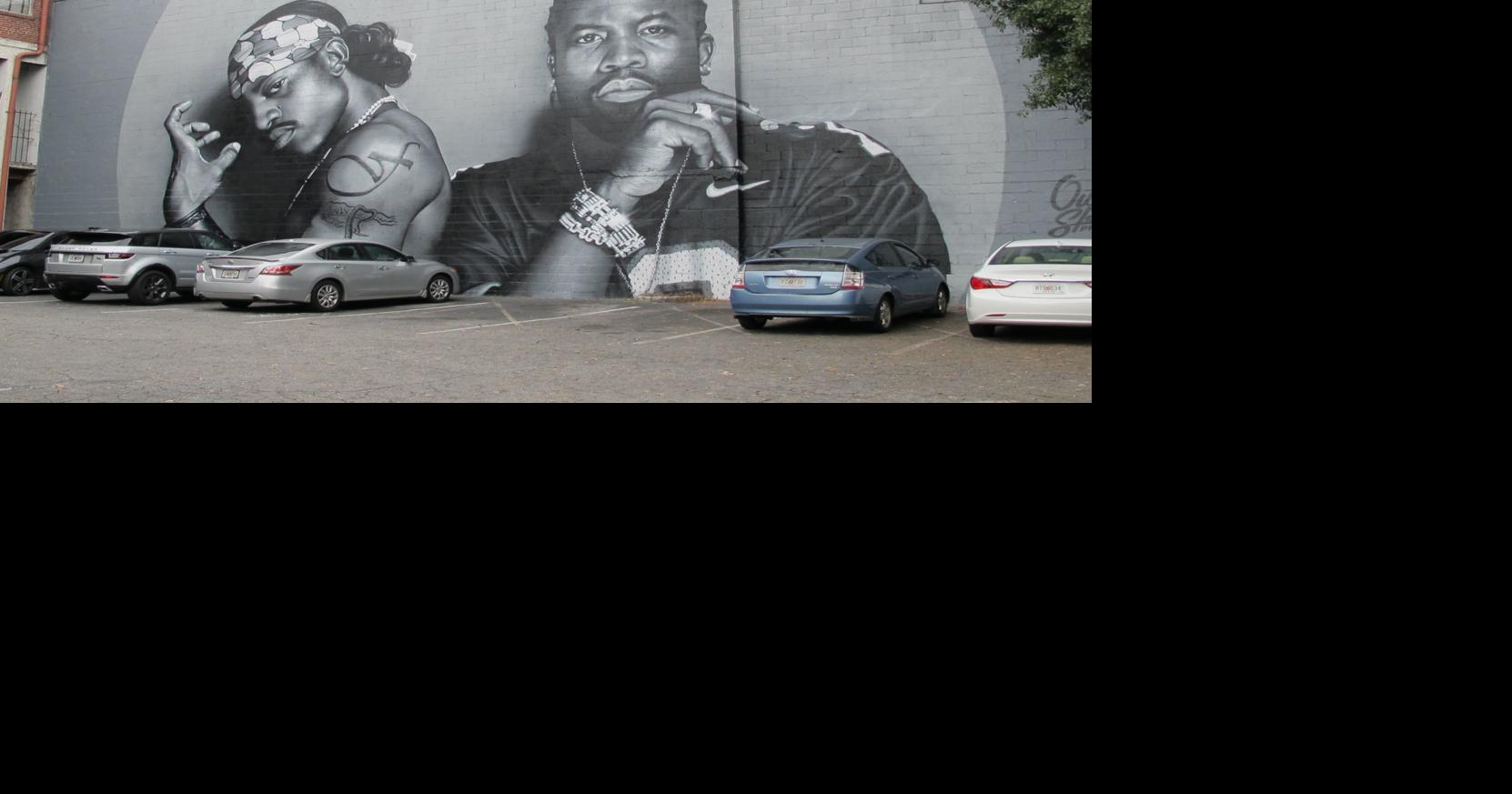 Atlanta pays tribute to the legendary rap duo OutKast with a huge mural ...