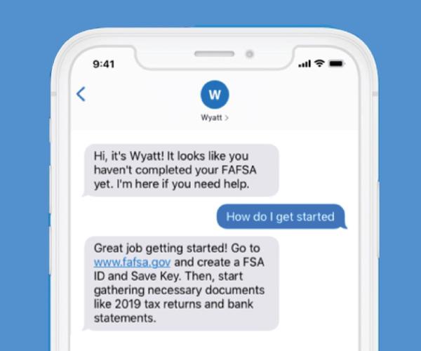 Texting chatbot helps high school seniors complete FAFSA | The Learning ...