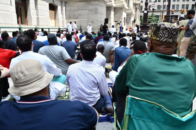 Photos: Philadelphia Muslims pray at City Hall on Friday | Multimedia ...