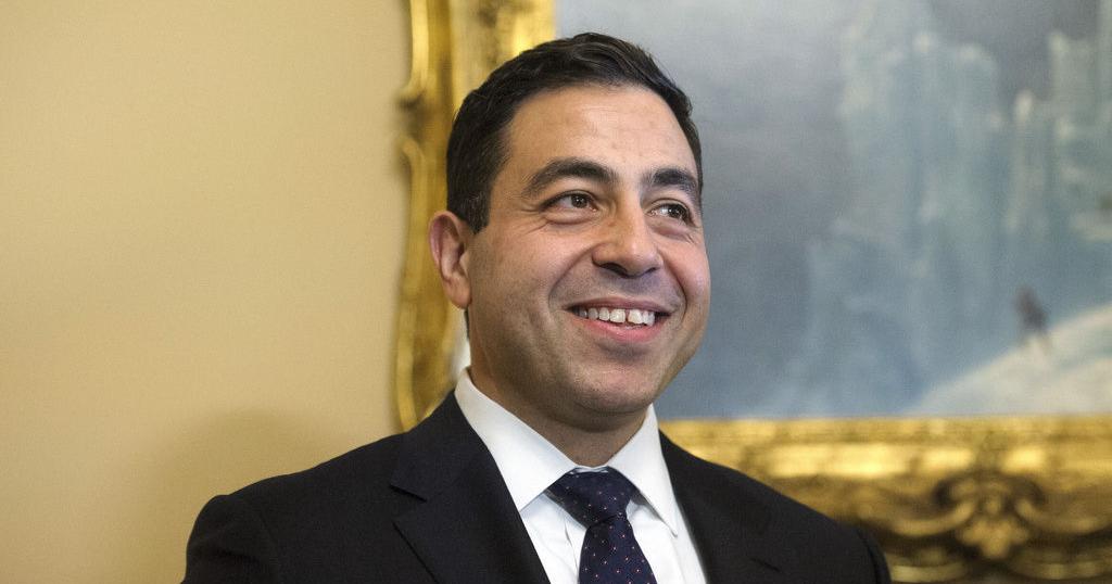 New Jersey Democrat George Helmy sworn in as replacement for Menendez in the Senate ...