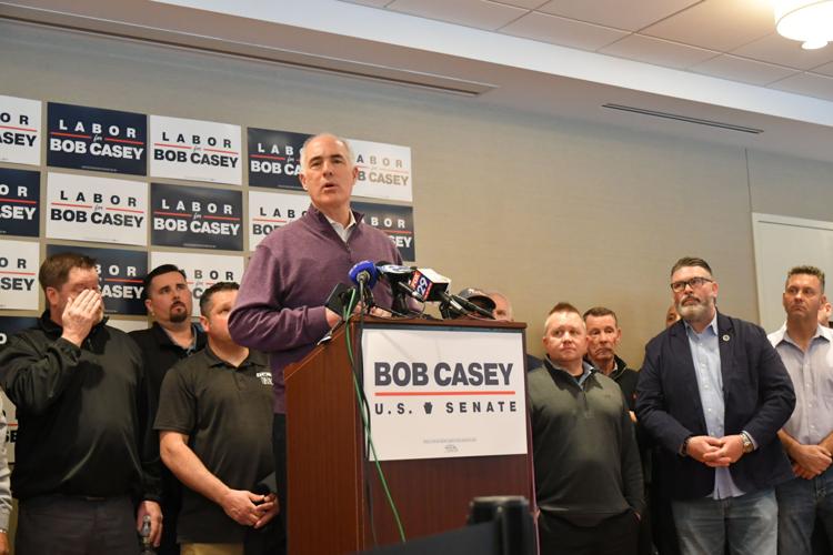 Casey builds re-election case in campaign speech | Local News ...