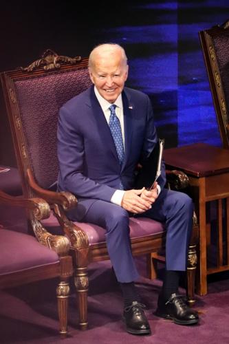 Photos: President Biden at Mt. Airy Church of God in Christ | Local ...