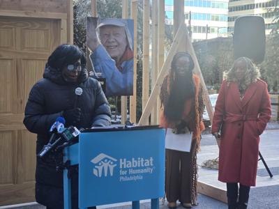 Philly mayor honors President Carter's legacy with Habitat for Humanity ...
