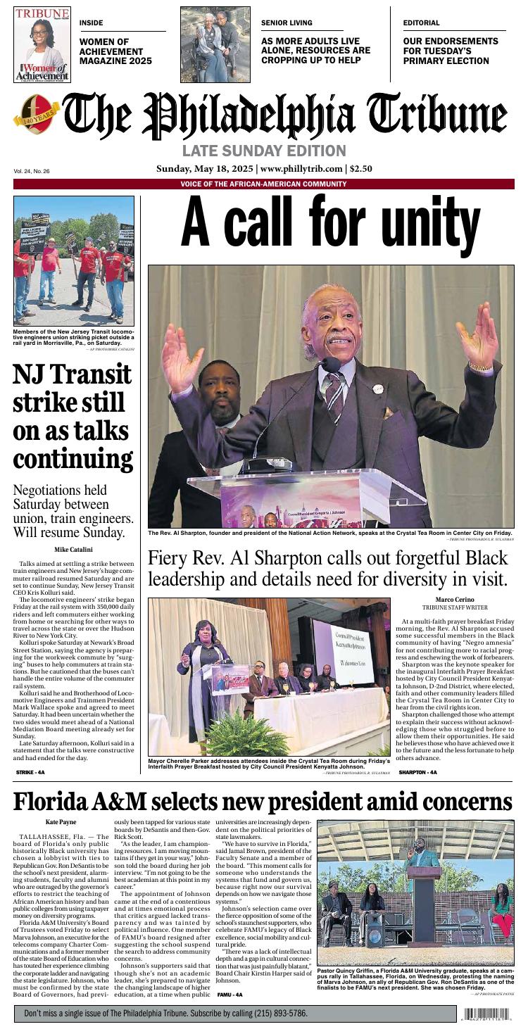 Page A1 | The Philadelphia Tribune e-Edition | phillytrib.com