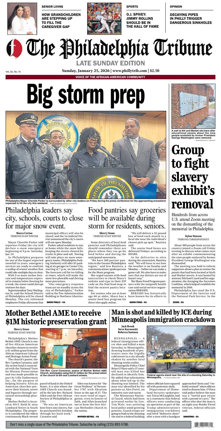 Page A1 | The Philadelphia Tribune e-Edition | phillytrib.com