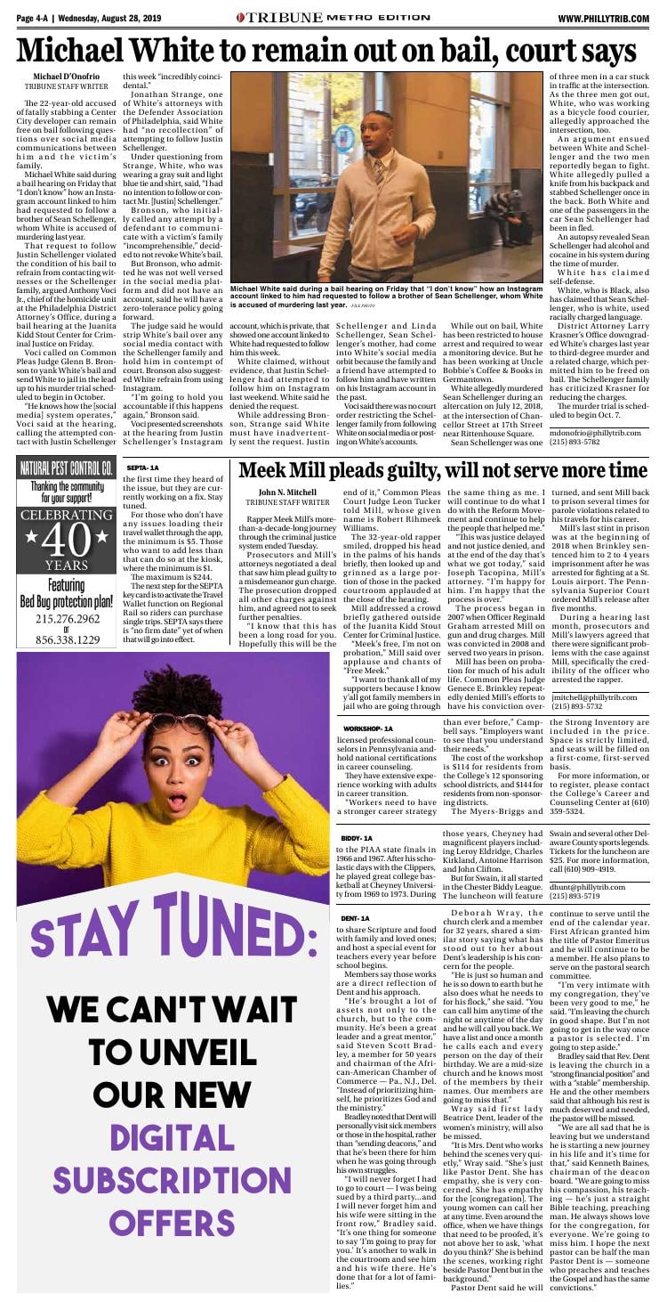 Page A4 | The Tribune Metro e-Edition | phillytrib.com