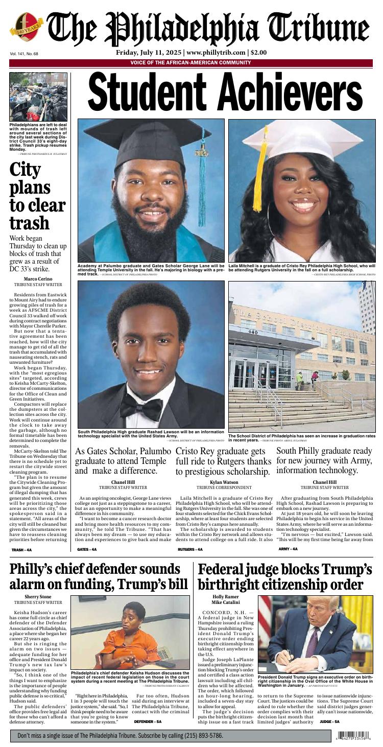 Page A1 | The Philadelphia Tribune e-Edition | phillytrib.com