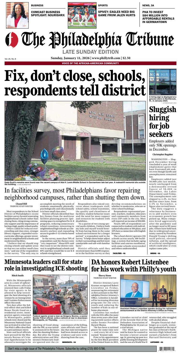 Page A1 | The Philadelphia Tribune e-Edition | phillytrib.com