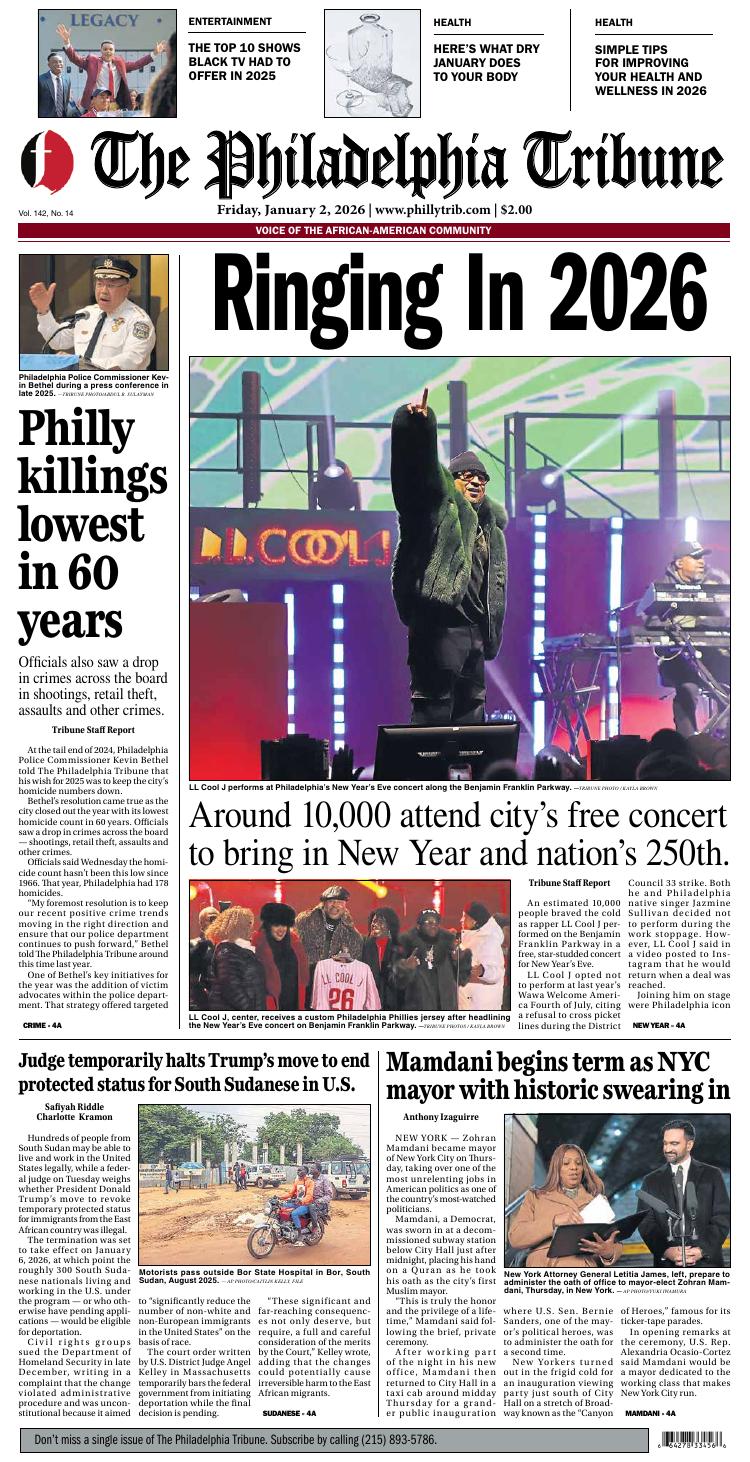 Page A1 | The Philadelphia Tribune e-Edition | phillytrib.com