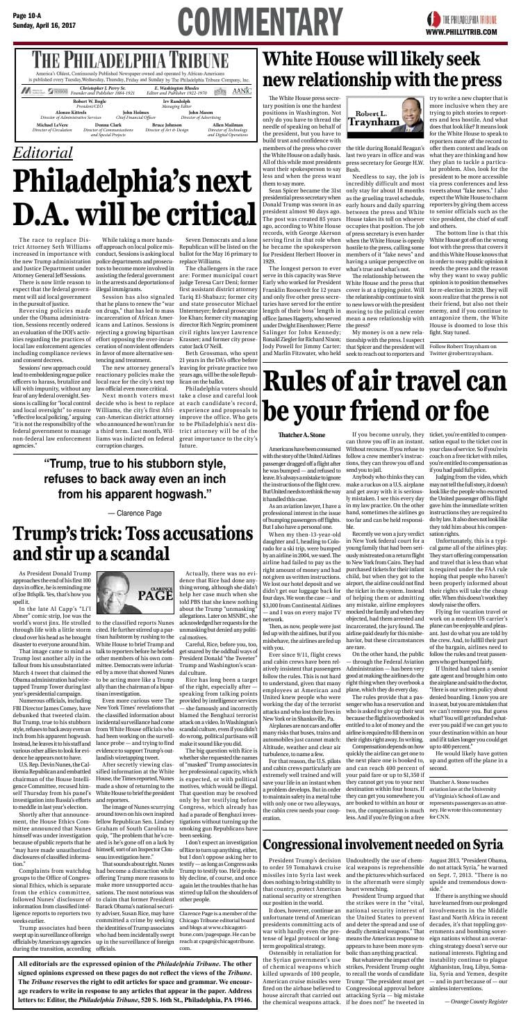 Page A10 | The Philadelphia Tribune e-Edition | phillytrib.com