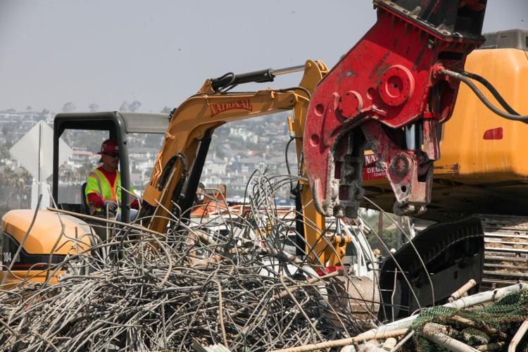 VIDEO: PCH Pedestrian Bridge Demolished | | picketfencemedia.com