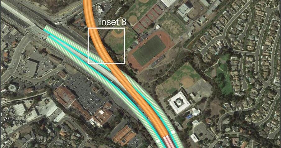 Details of Toll Road Proposal 14 (Through-Pass) Include Extending I-5 ...