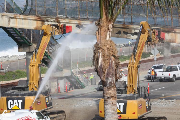 VIDEO: PCH Pedestrian Bridge Demolished | Eye on DP | picketfencemedia.com