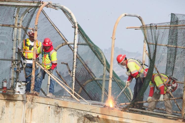 VIDEO: PCH Pedestrian Bridge Demolished | | picketfencemedia.com