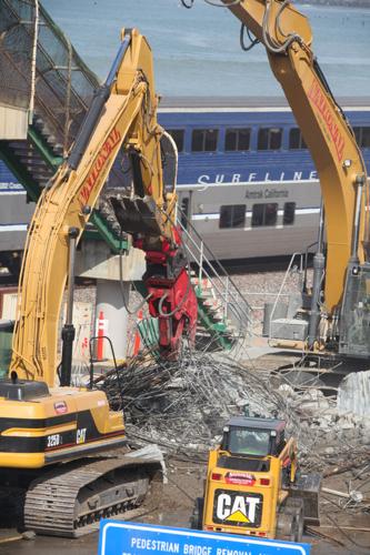 VIDEO: PCH Pedestrian Bridge Demolished | | picketfencemedia.com