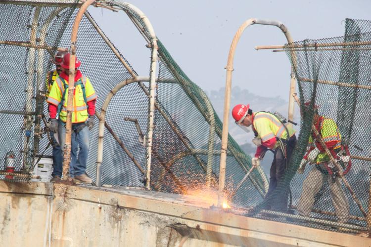 VIDEO: PCH Pedestrian Bridge Demolished | | picketfencemedia.com