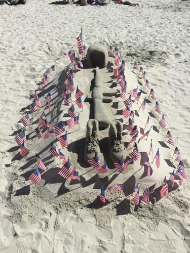 Memorial Day Sand Sculpture Honors Fallen Soldiers | | picketfencemedia.com