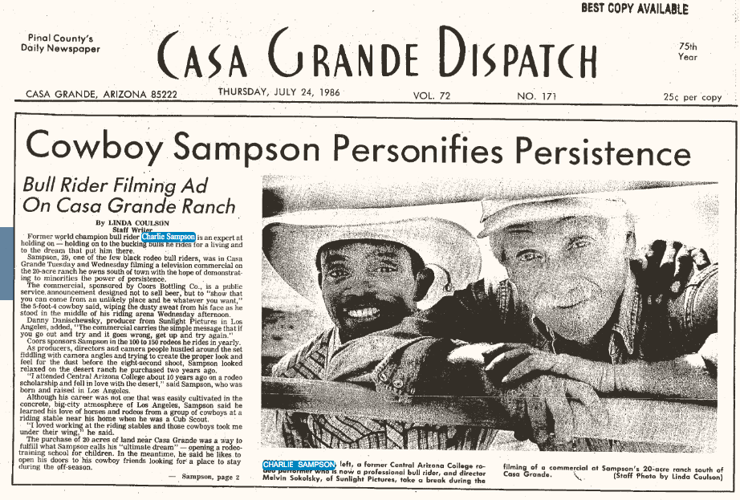 Champion bull rider has fond memories of his CAC days | Area News ...