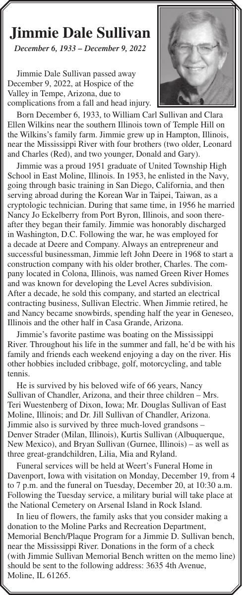 Jimmie Dale Sullivan | Obituaries | pinalcentral.com
