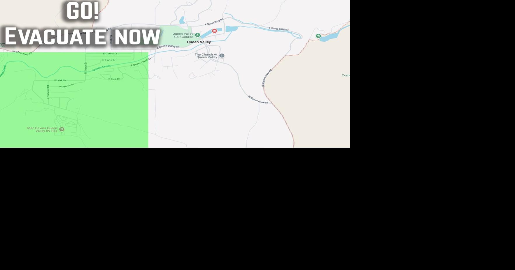 Queen Valley residents told to evacuate due to brush fire | Breaking ...