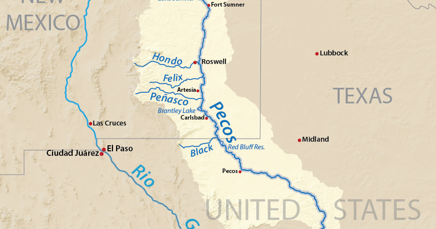 Pecos River Map | | pinalcentral.com