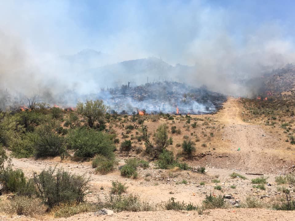 Wildfire burns north of Florence | News | pinalcentral.com