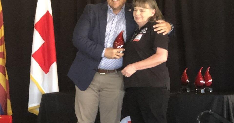 Elks' Repass recognized for work on blood drives | Area News ...