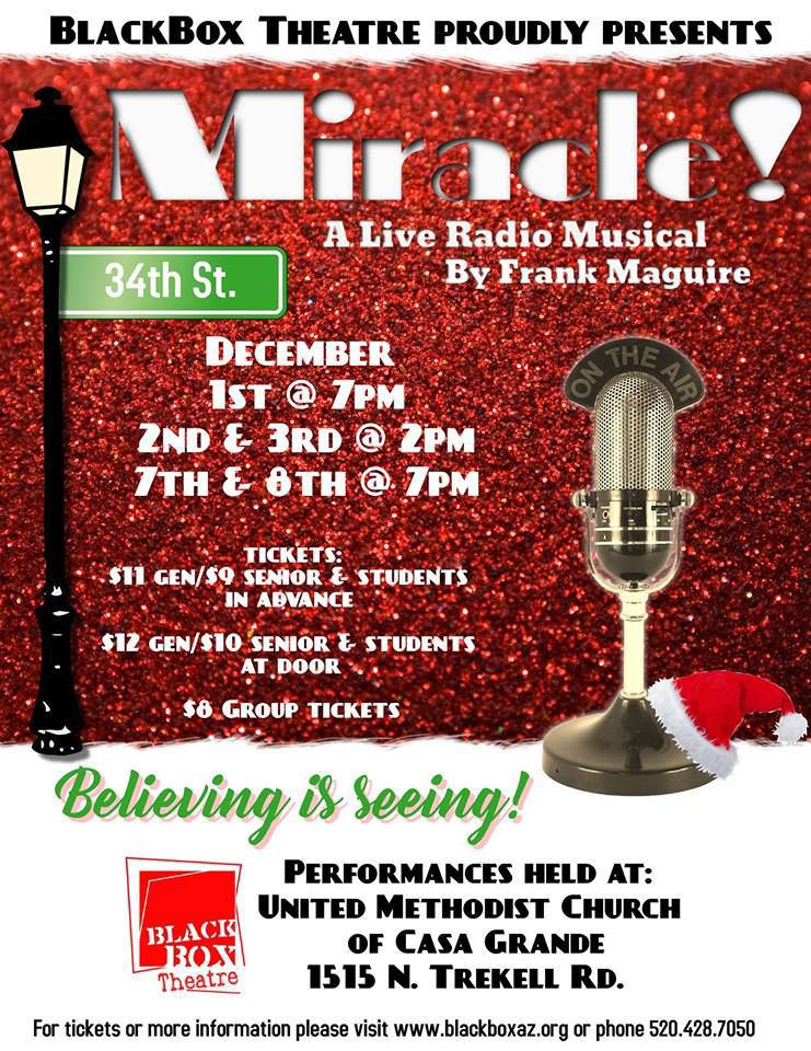 'Miracle' musical adapted as a live radio performance | Recreation And ...