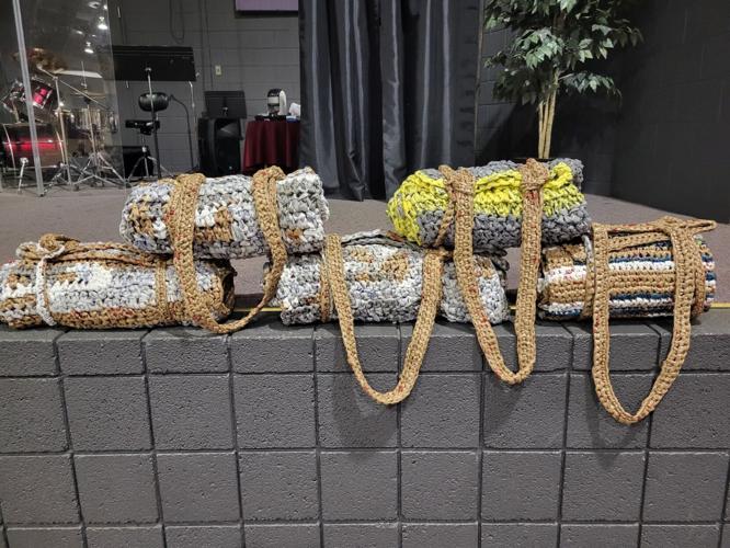 Plarn party completes sleeping mats for homeless | Religion ...