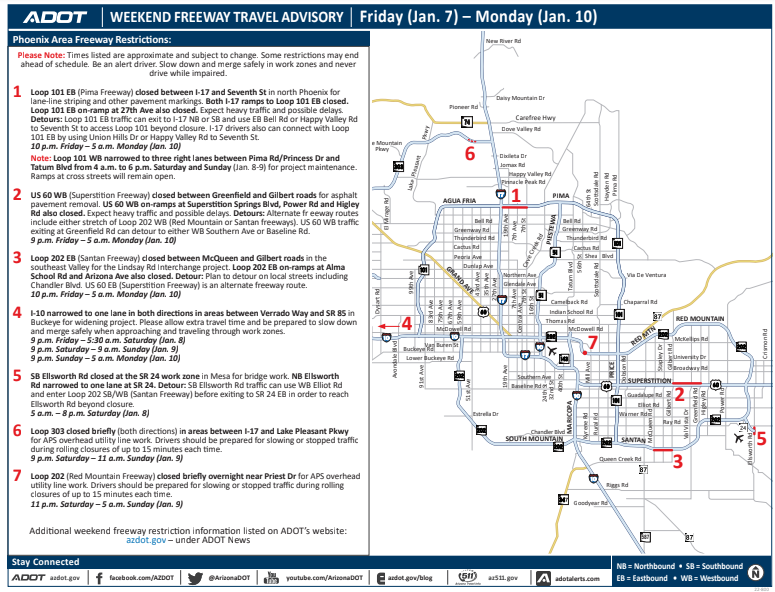 101 Freeway Map Of Phoenix