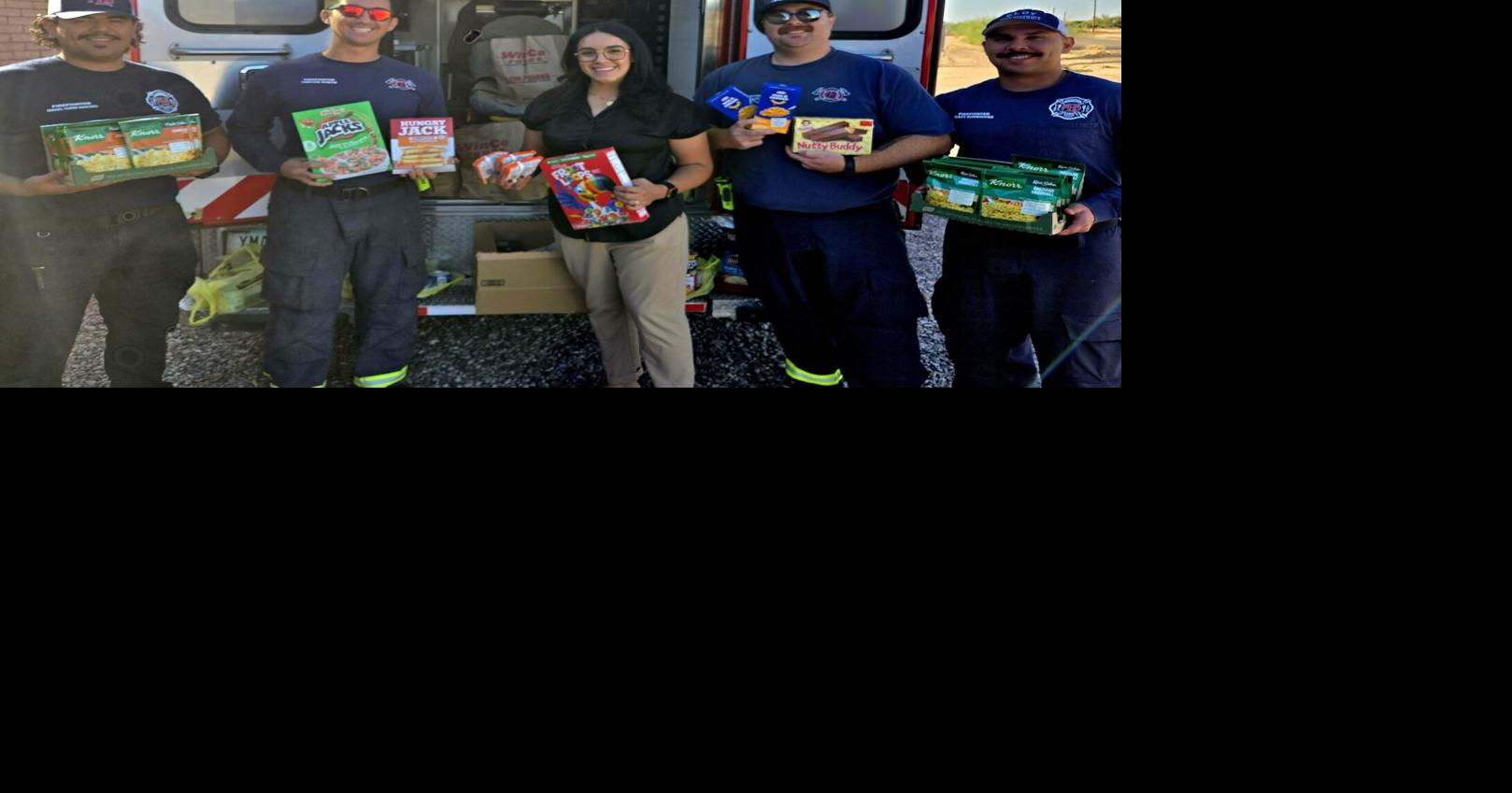 Eloy firefighters lend 'helping hand' via community food drive | Eloy ...