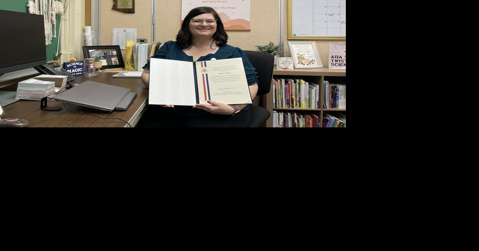 Presidential award-winning CGESD educator honored after White House ...
