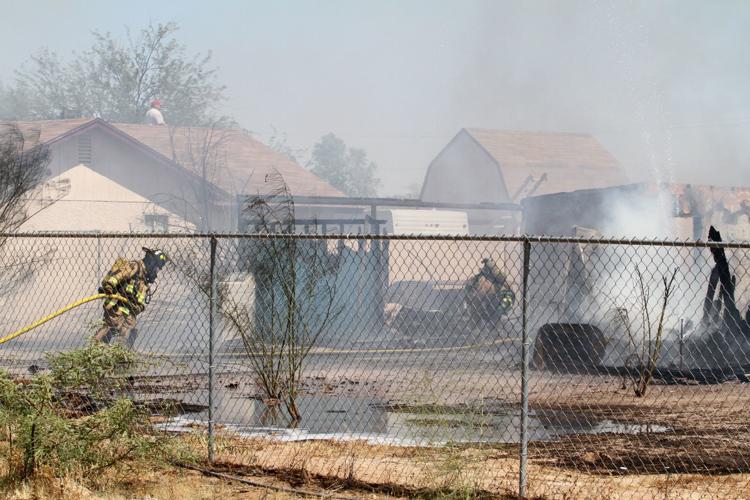 Burning home cause brush fire north of CG | News | pinalcentral.com