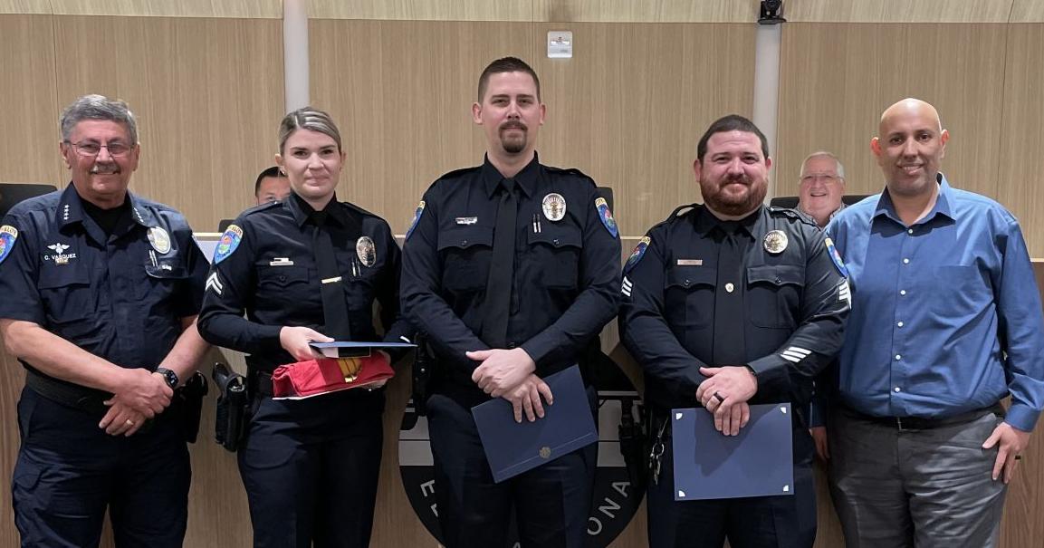 Eloy officers receive Life-Saving Award for heroic efforts | News ...