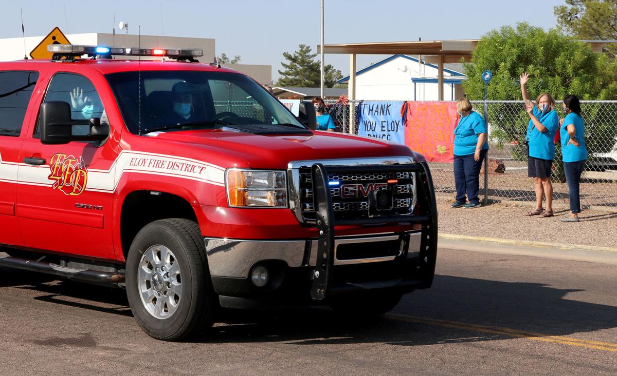 Eloy Elementary holds drive-thru event for first responders | News ...