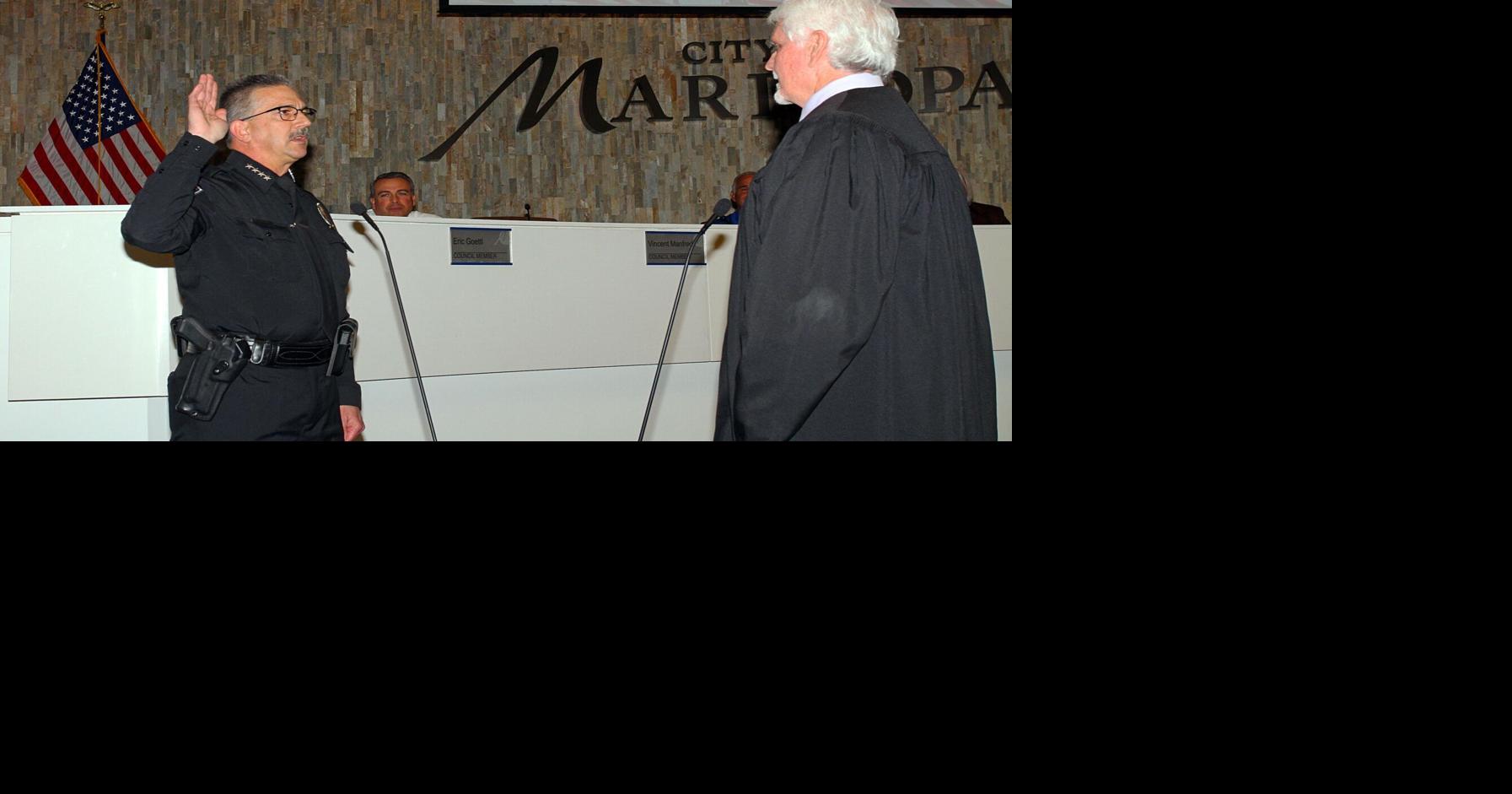 New Maricopa police chief sworn in at council meeting | News ...