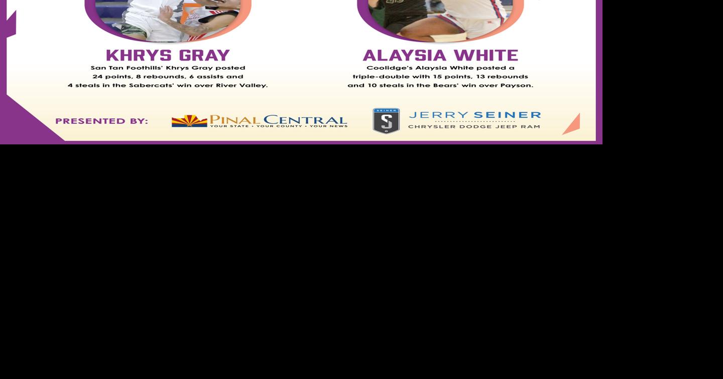 Khrys Gray & Alaysia White, 12/14/23 | Pinal Prep Performer Of The Week ...