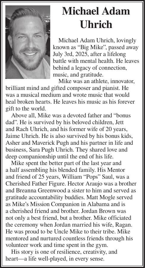 Michael Adam Uhrich | Obituaries | pinalcentral.com