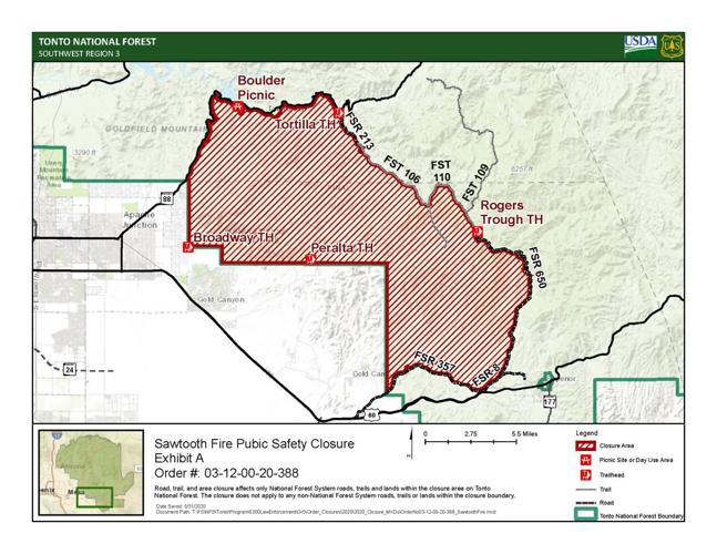 Wildfire in Superstition Mountains grows closer to Pinal community ...