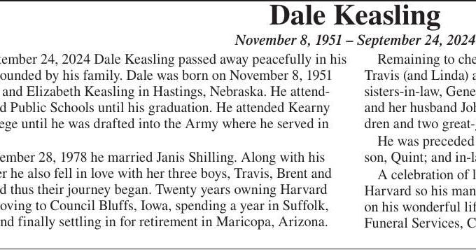 Dale Keasling | Obituaries | pinalcentral.com