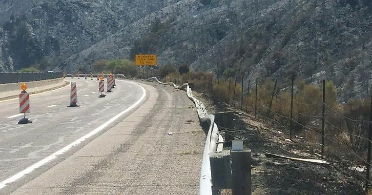 Bush Fire caused extensive damage to highway | Arizona News ...