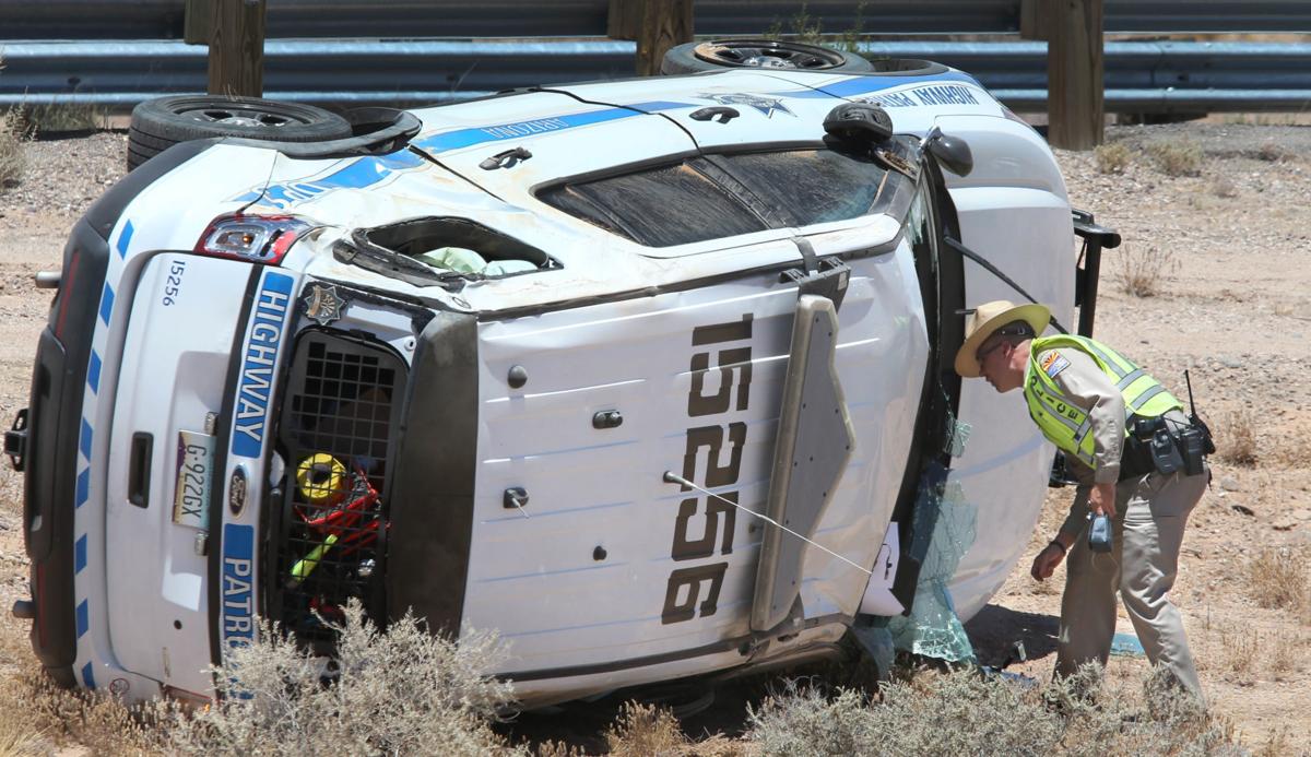 DPS vehicle rolls at freeway interchange in CG | Area News ...