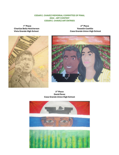 Chavez, Huerta art contest winners announced | Area News | pinalcentral.com