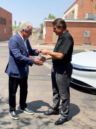 Lucid gifts car to CG, celebrates relationships | Area News ...